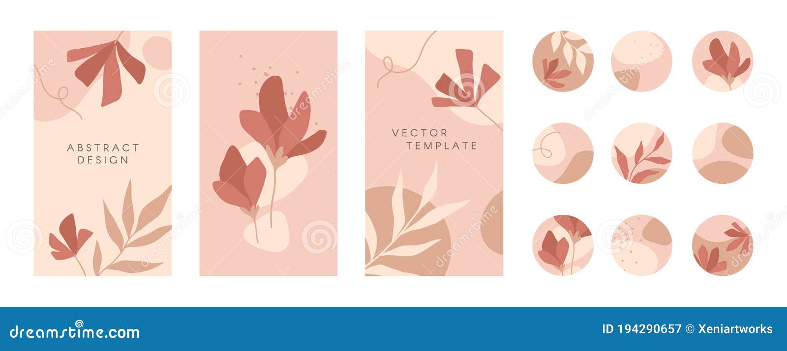 Bundle Of Editable Insta Story Templates And Highlights Covers Stock ...