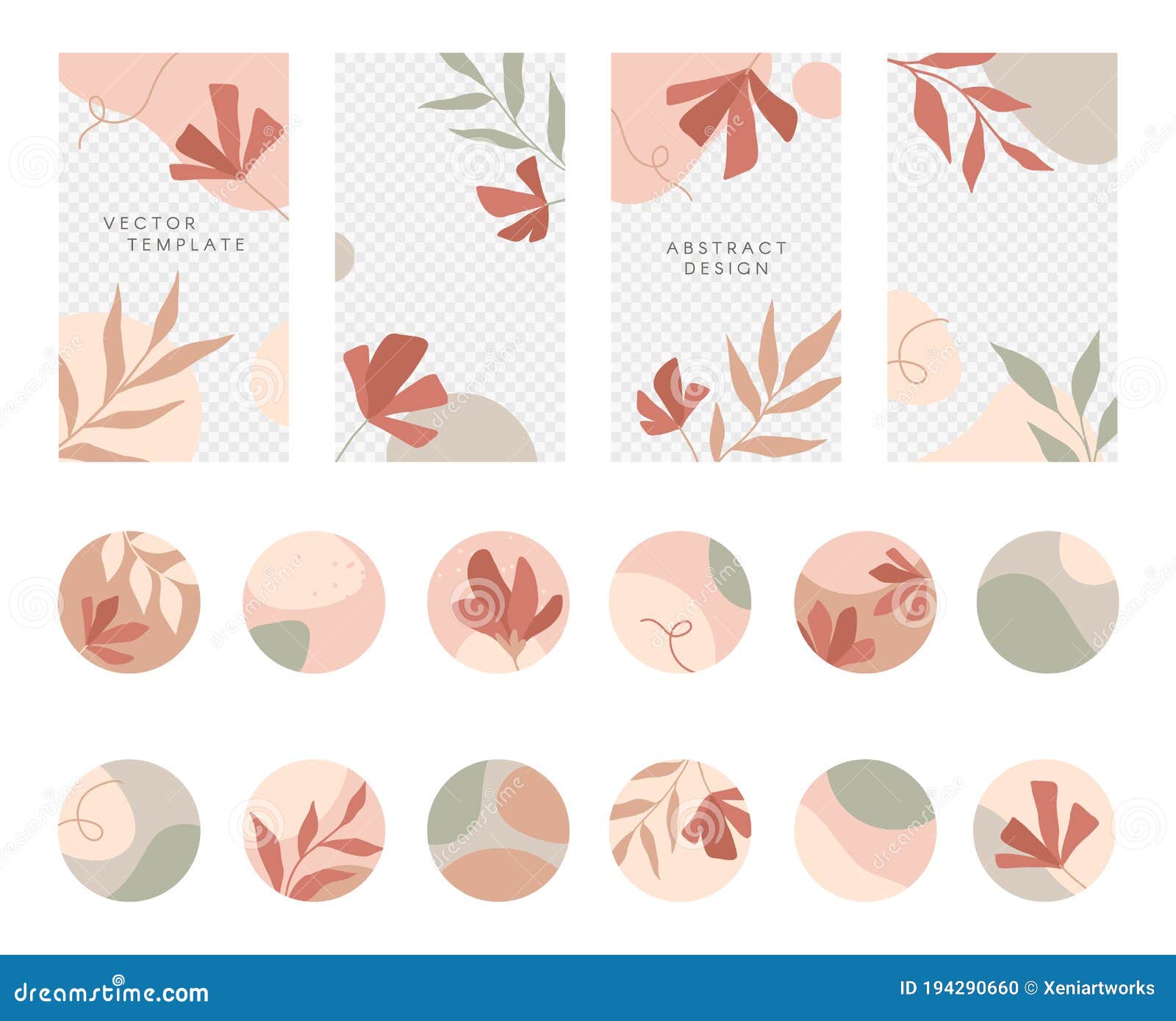 Bundle of Editable Insta Story Templates and Highlights Covers Stock ...