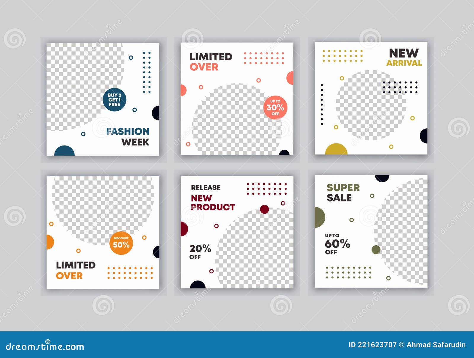 6 A Bundle Of Editable Minimal Banner Templates. Modern Set Ig Post In ...