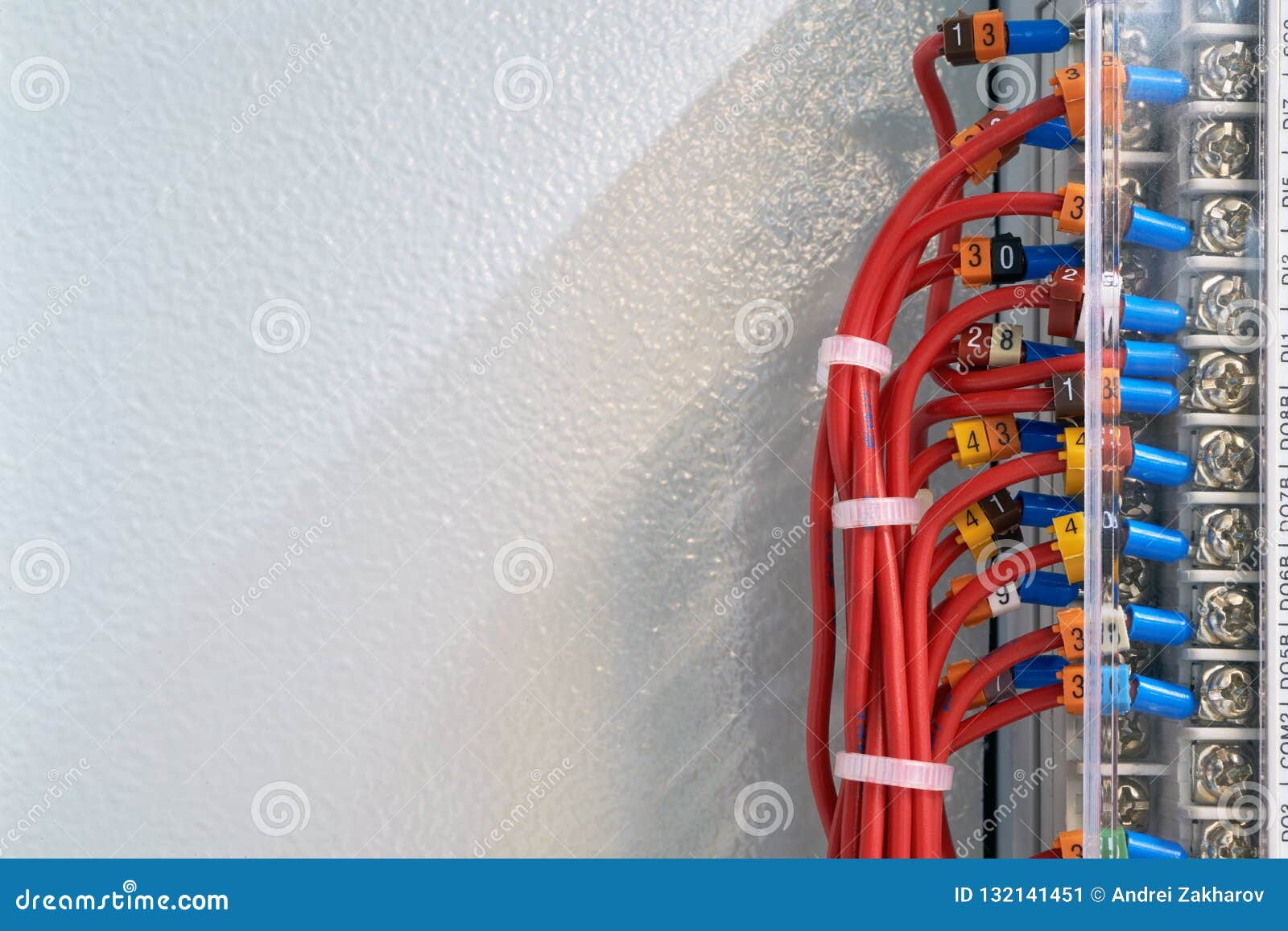 A Bunch of Electrical Wires are Connected To the Operator Panel Stock ...