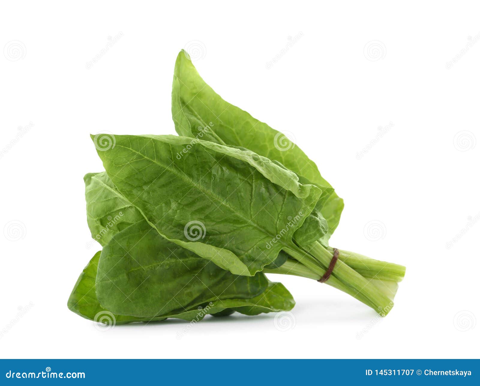 Bundle of Fresh Spinach on White Stock Image - Image of health, diet ...