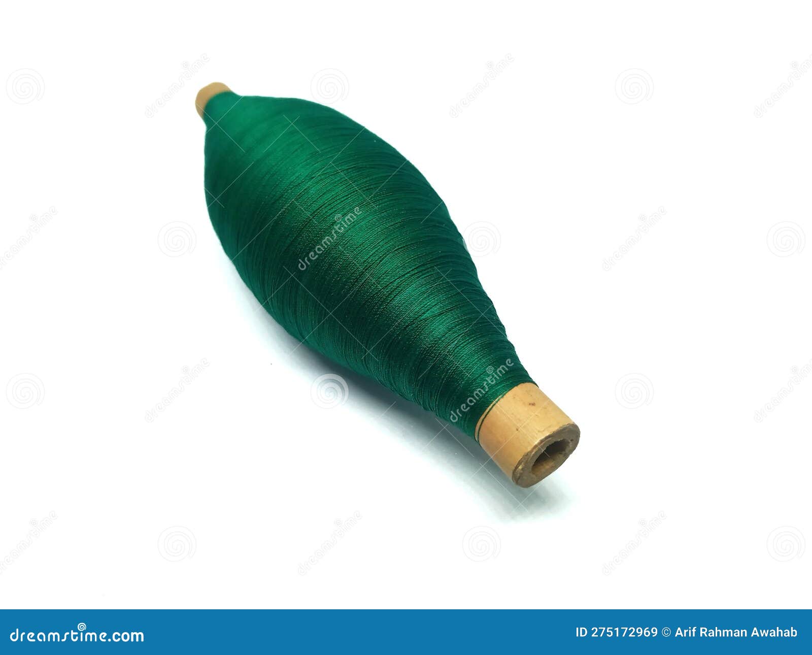 Bundle of Green Thread on White Background Stock Image - Image of ...