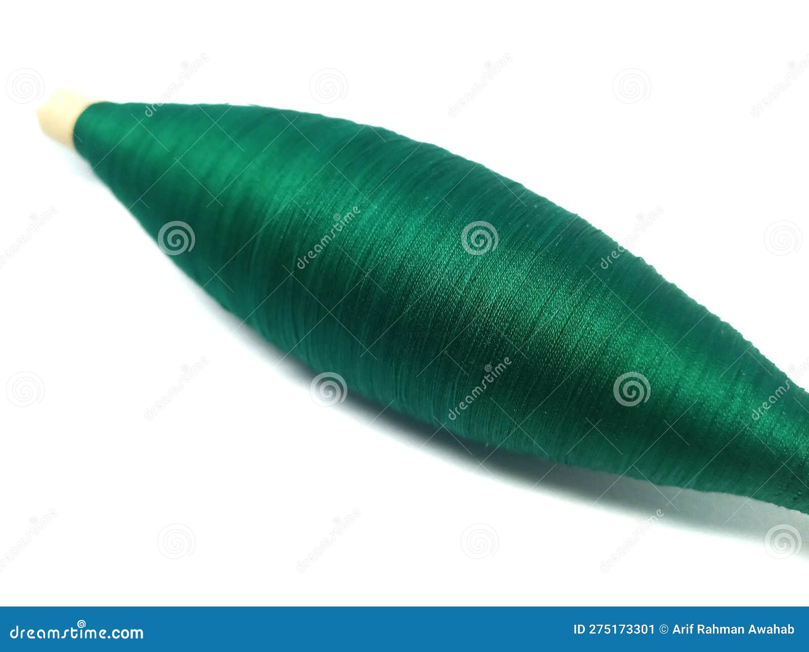 Bundle of Green Thread on White Background Stock Image - Image of ...