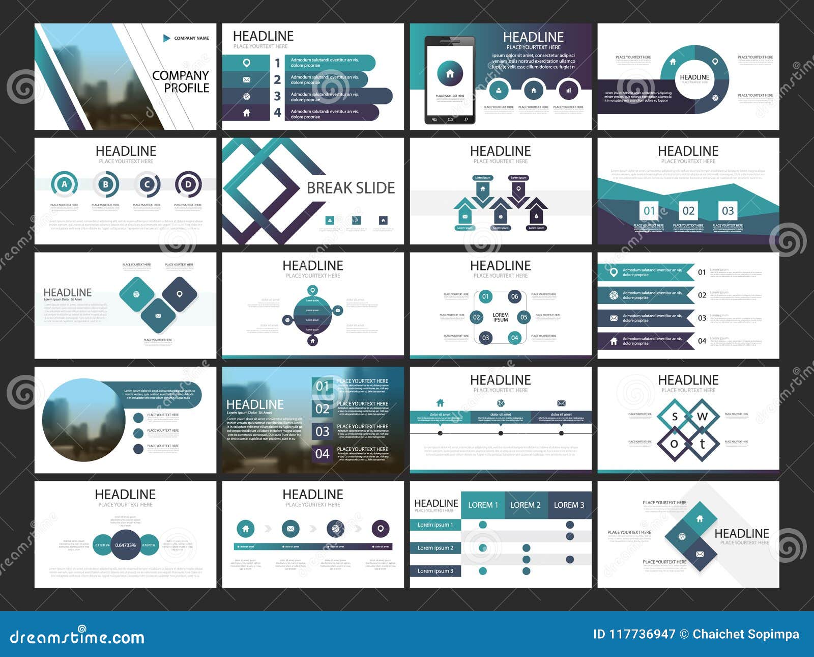 Bundle Infographic UI, UX, KIT Elements. Different Charts, Diagrams ...