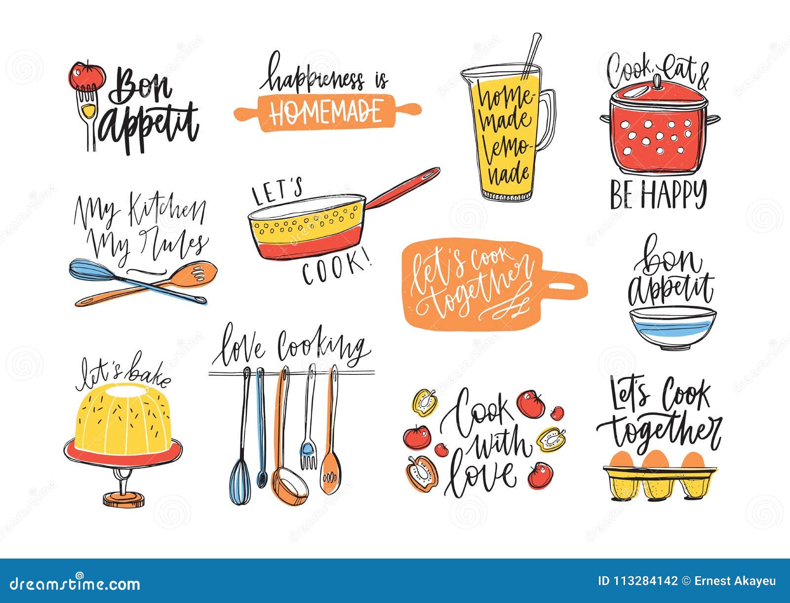 Bundle of Inscriptions Handwritten with Cursive Calligraphic Font and ...