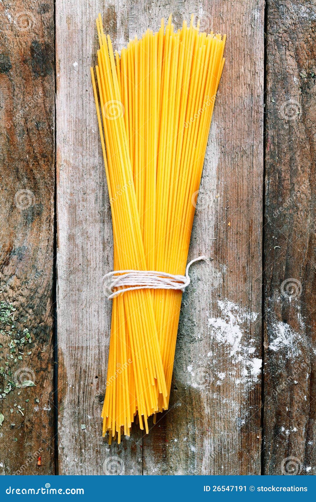 Bundle of Italian Spahgetti Pasta Stock Image - Image of restaurant ...