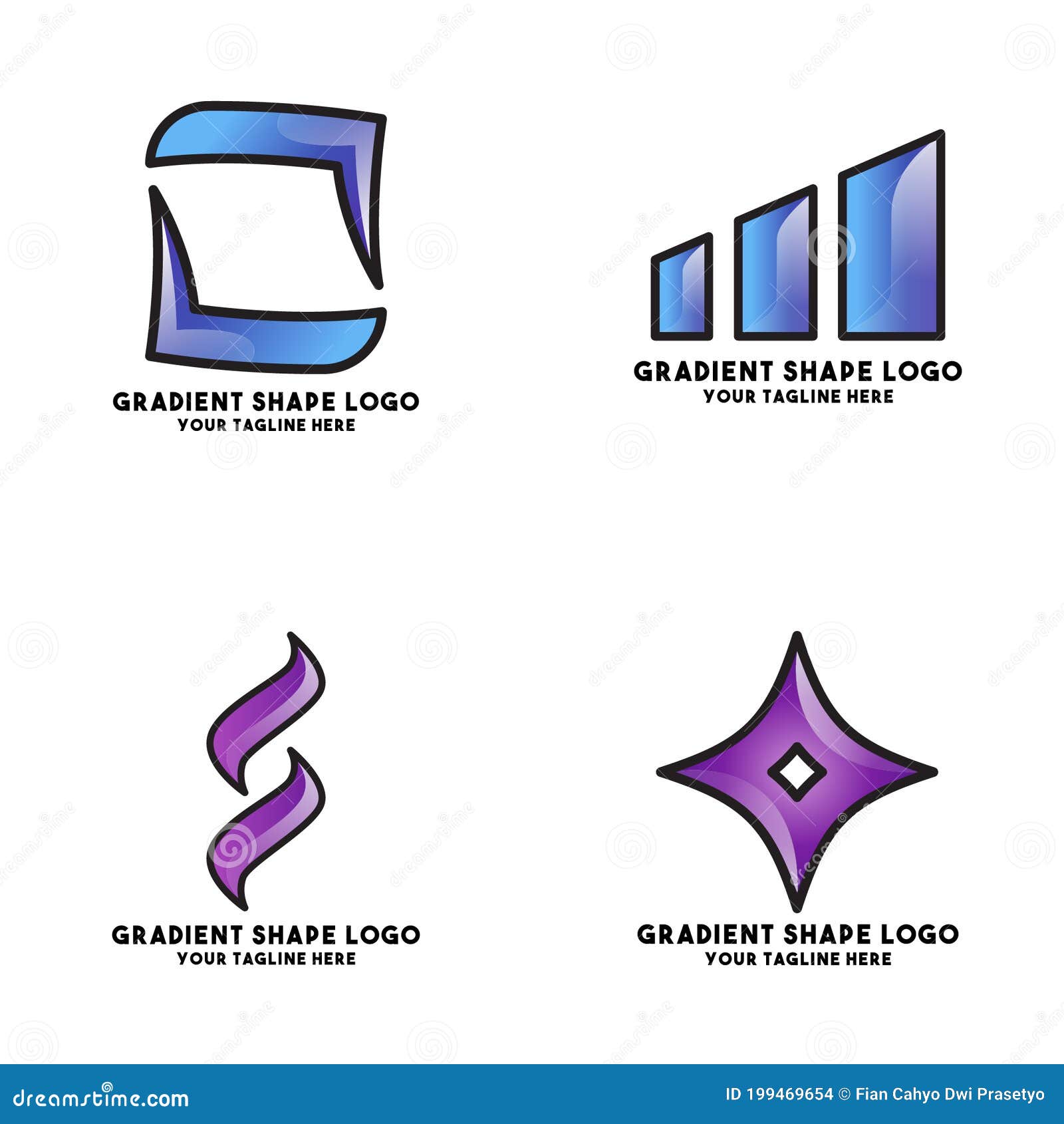 Bundle Logo Modern Trend Concept Stock Vector - Illustration of ...