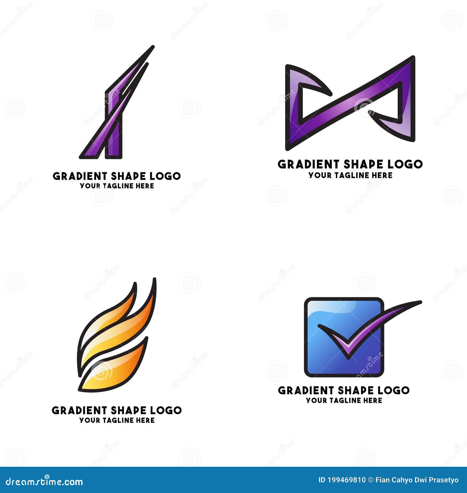 Bundle Logo Modern Trend Concept Stock Vector - Illustration of casual ...