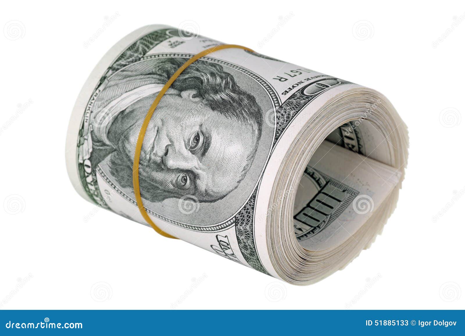 Bundle of money stock image. Image of making, isolated - 51885133