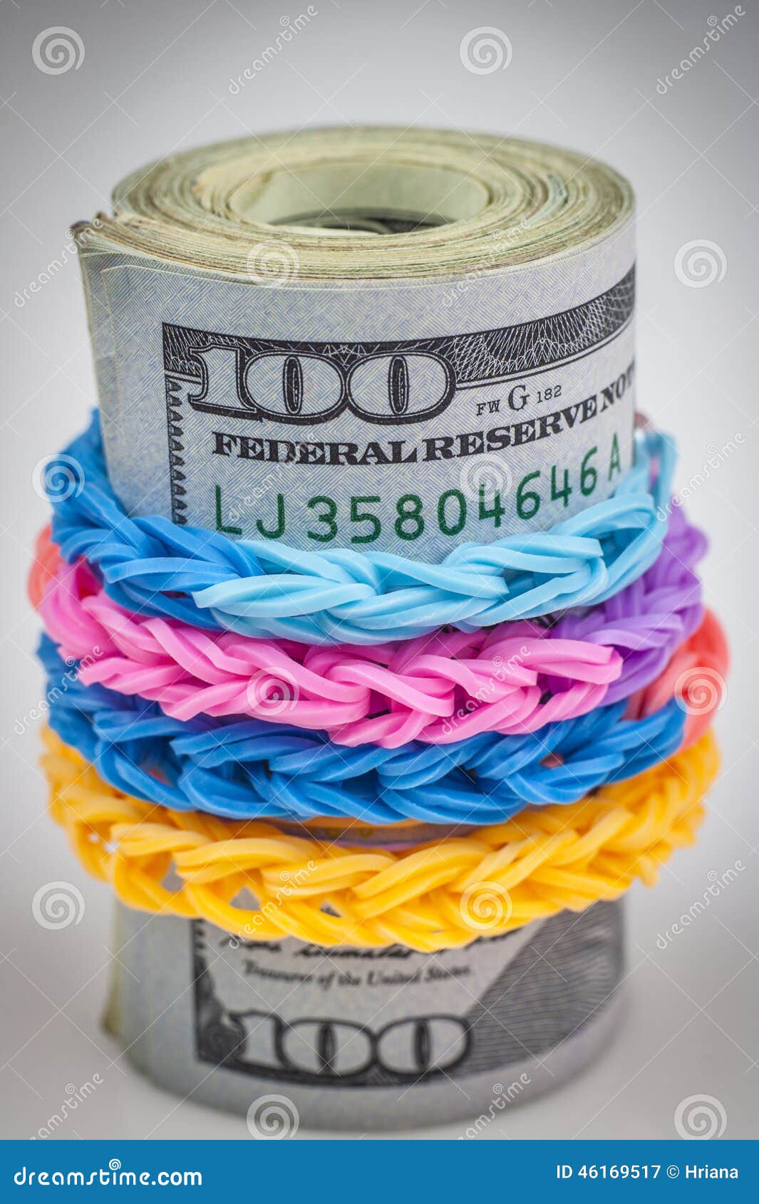 Bundle of money stock image. Image of dollar, wealth - 46169517