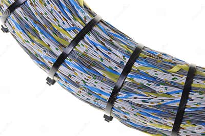 Bundle of network cables stock image. Image of equipment - 26175687