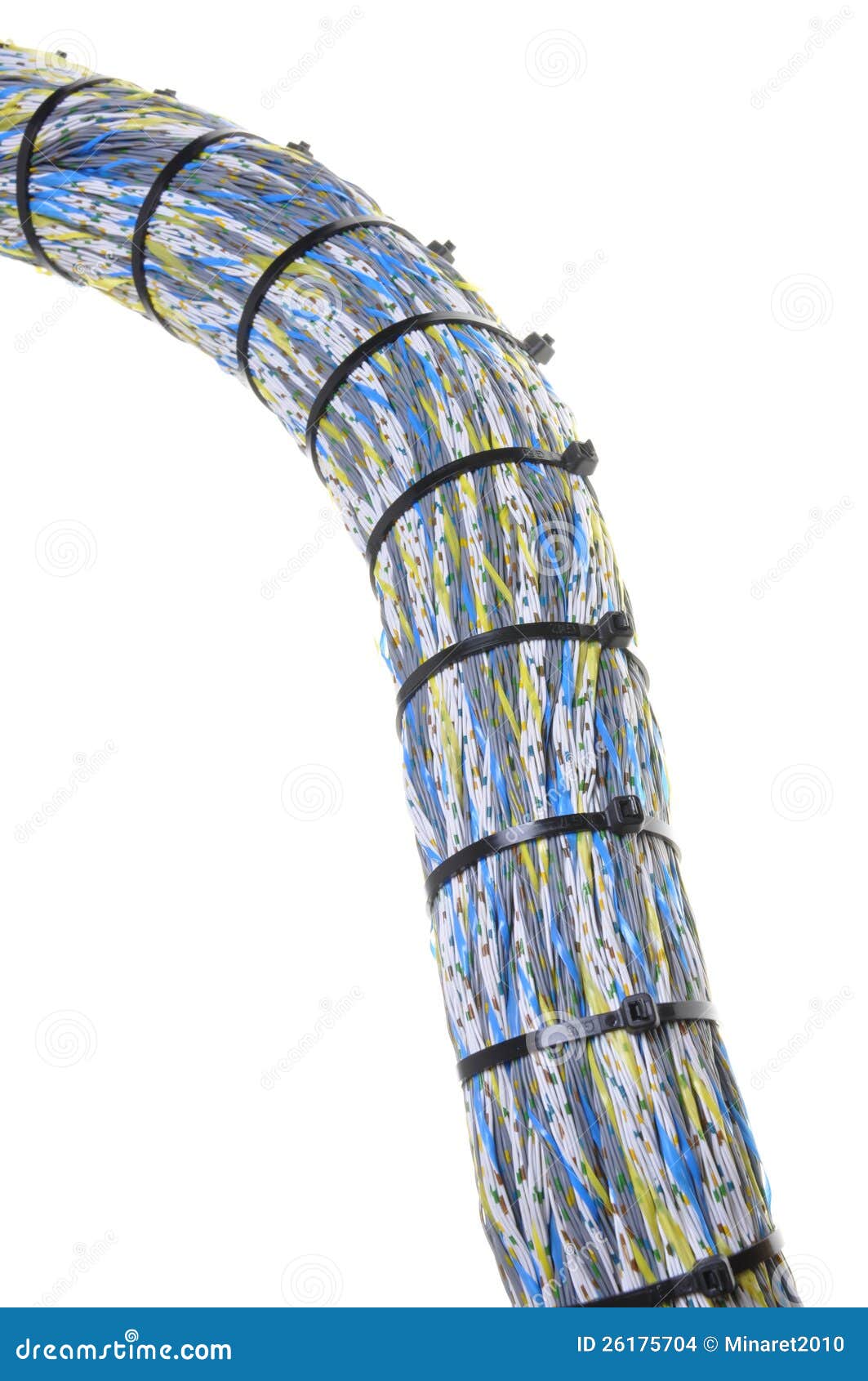 Bundle of network cables stock photo. Image of closeup - 26175704