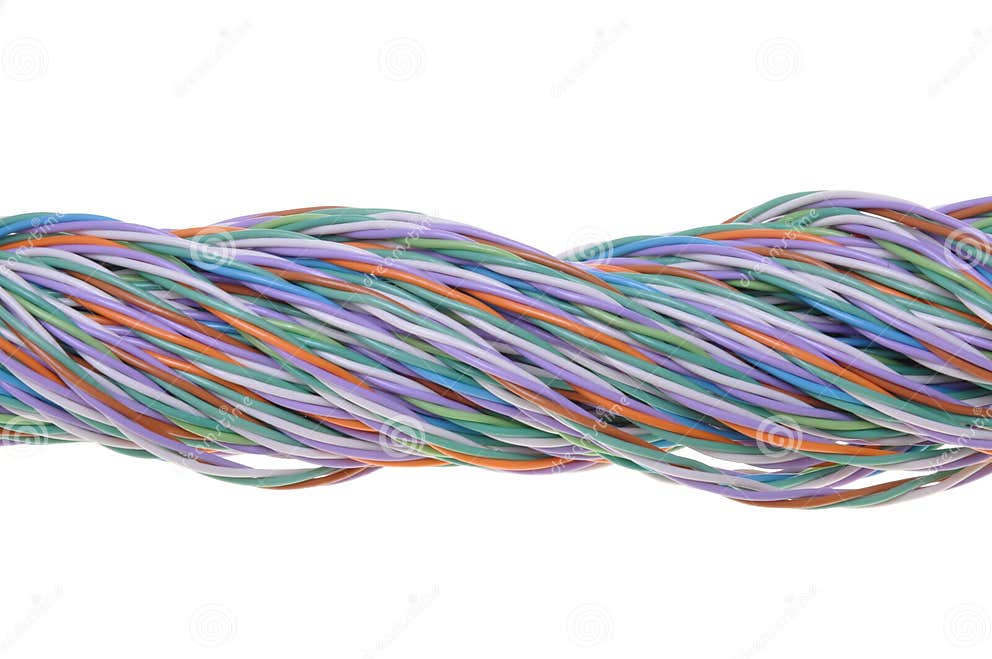 Bundle of network cables stock photo. Image of abstract - 26551992
