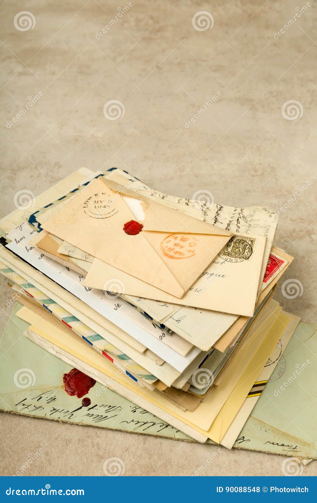 Bundle Of Old Letters Royalty-Free Stock Photo | CartoonDealer.com ...
