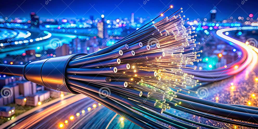 A Bundle of Optic Cables with Dust Particles Hinting at the Complex ...