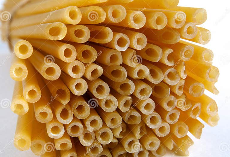 A Bundle of Pasta in the Form of Long Tubes Stock Image - Image of ...
