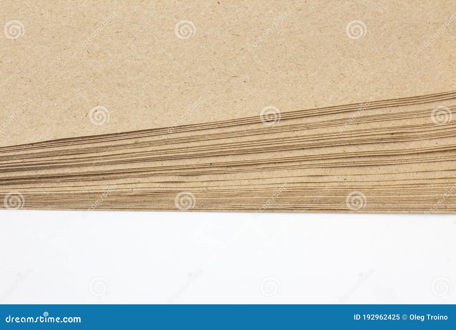 Bundle of Plain Paper on a White Background Stock Image - Image of ...