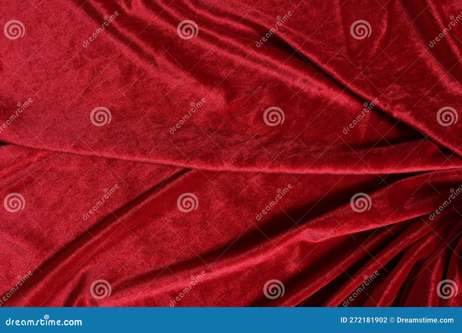 Bundle of Red Velvet Fabric Overhead View Stock Photo - Image of smooth ...