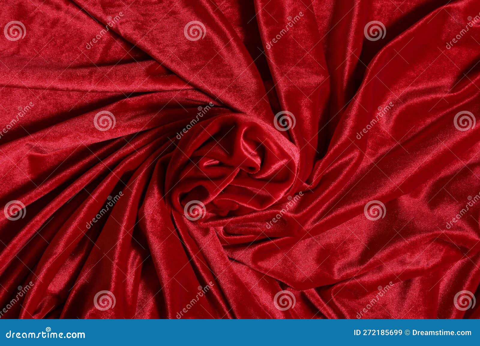 Bundle of Red Velvet Fabric Overhead View Stock Image - Image of soft ...
