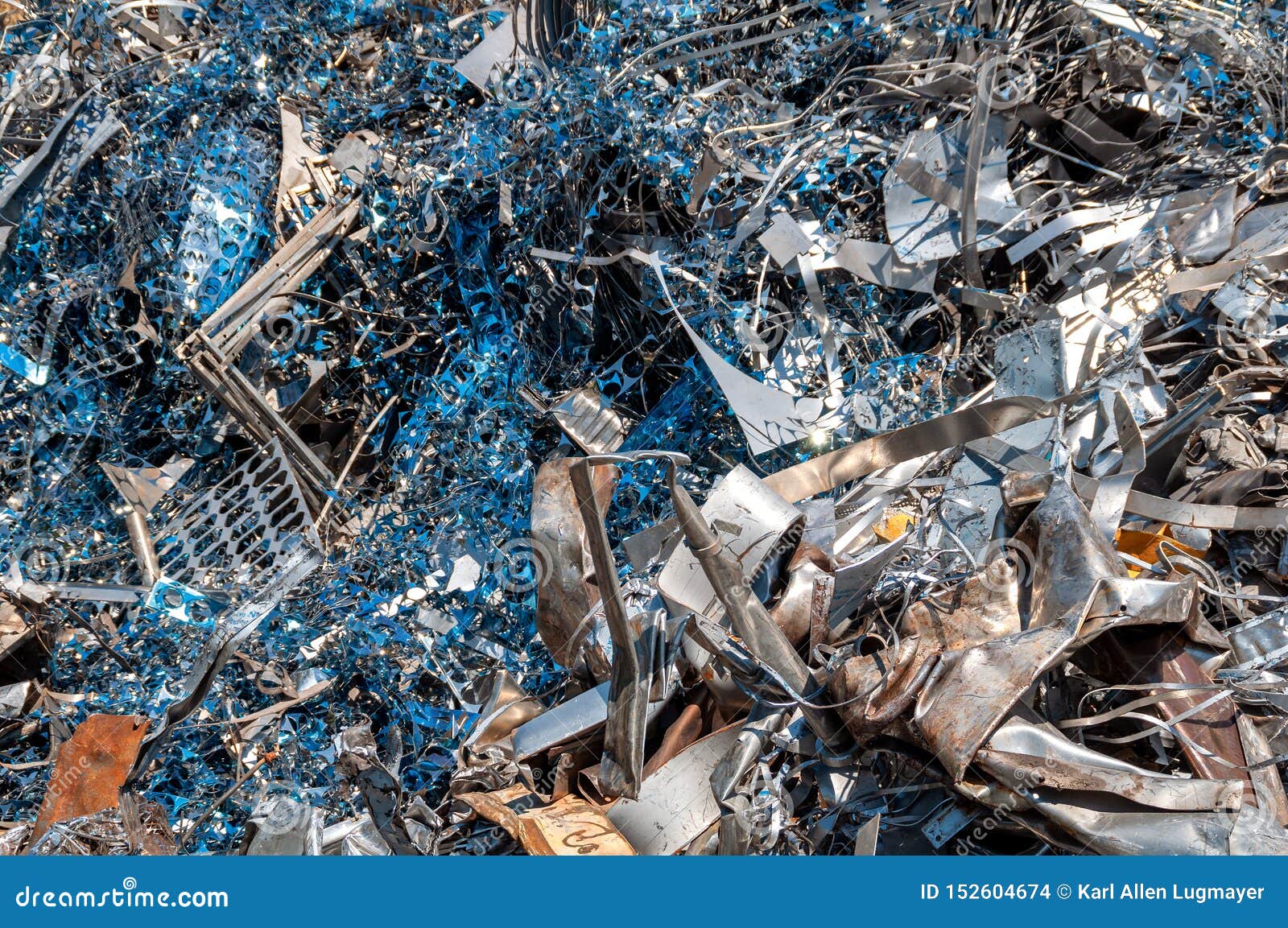 Bundle of scrap metal stock photo. Image of recycling - 152604674