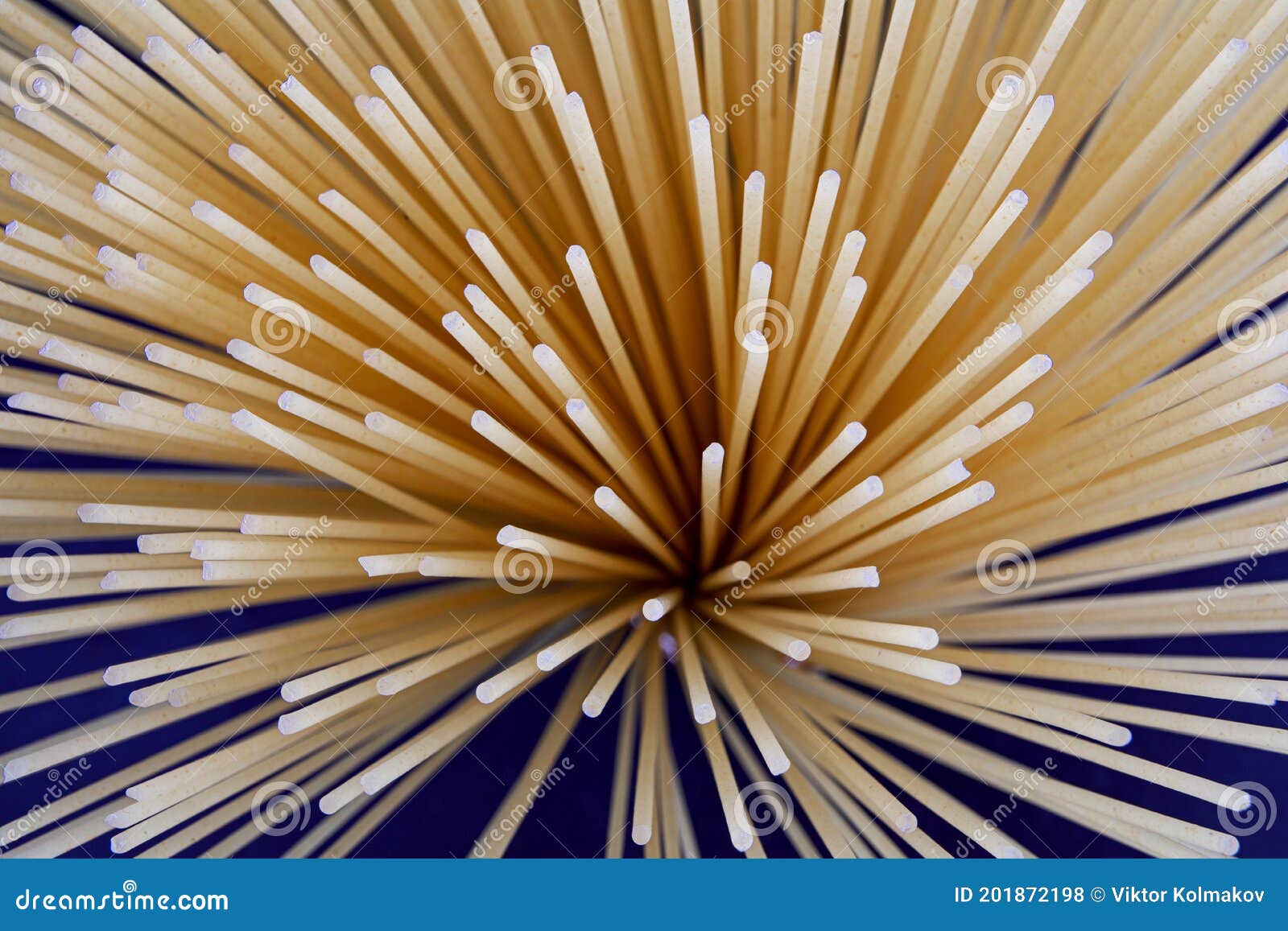 The Bundle of Spaghetti is Beautifully Laid Out in the Form of a Circle ...