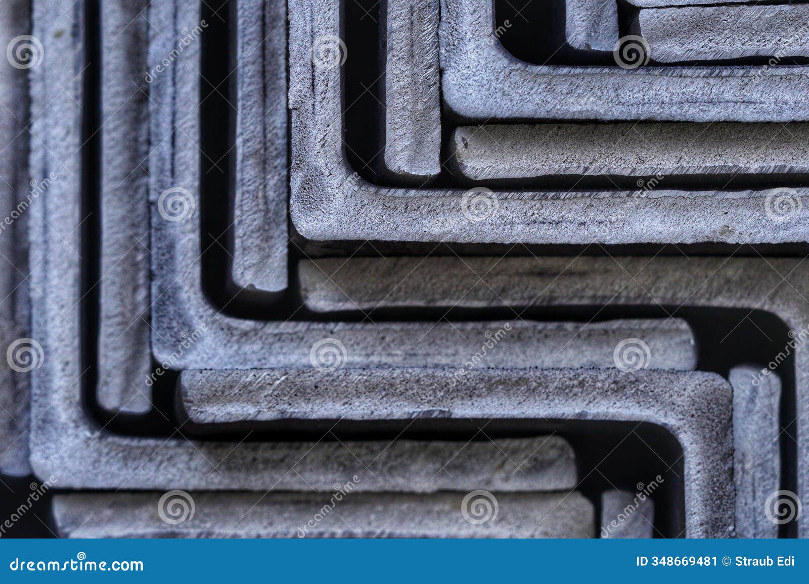 A Bundle of Steel Angles - Closeup Stock Image - Image of bundle ...