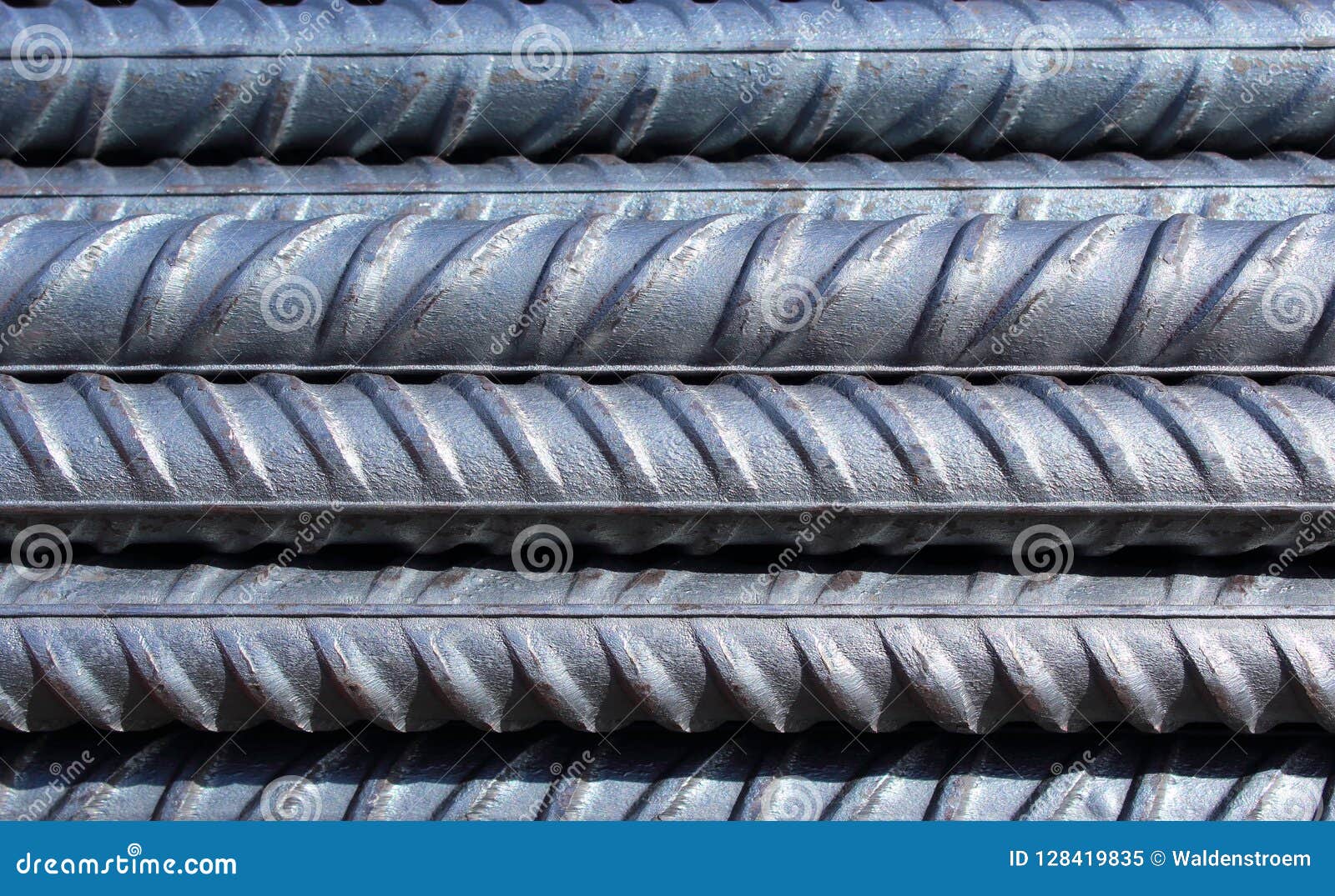 Bundle of Steel Reinforcement Bars Stock Image - Image of reinforcing ...