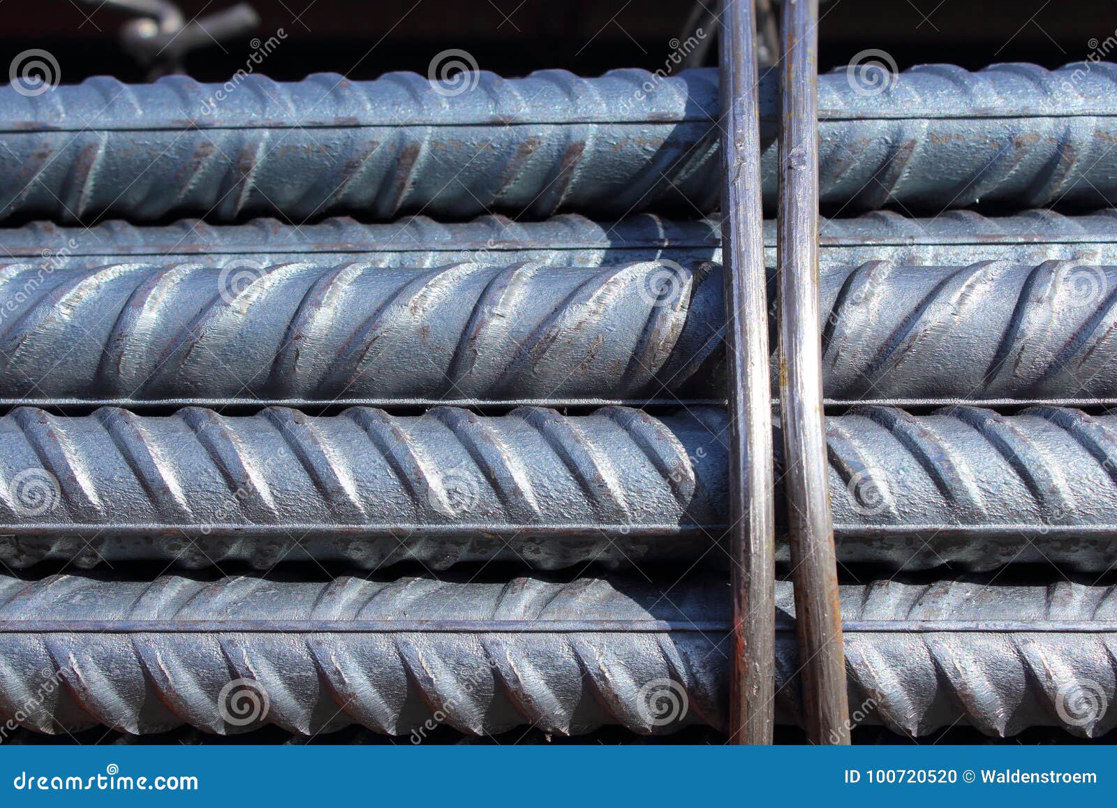 Bundle Of Steel Reinforcement Bars Stock Photography | CartoonDealer ...