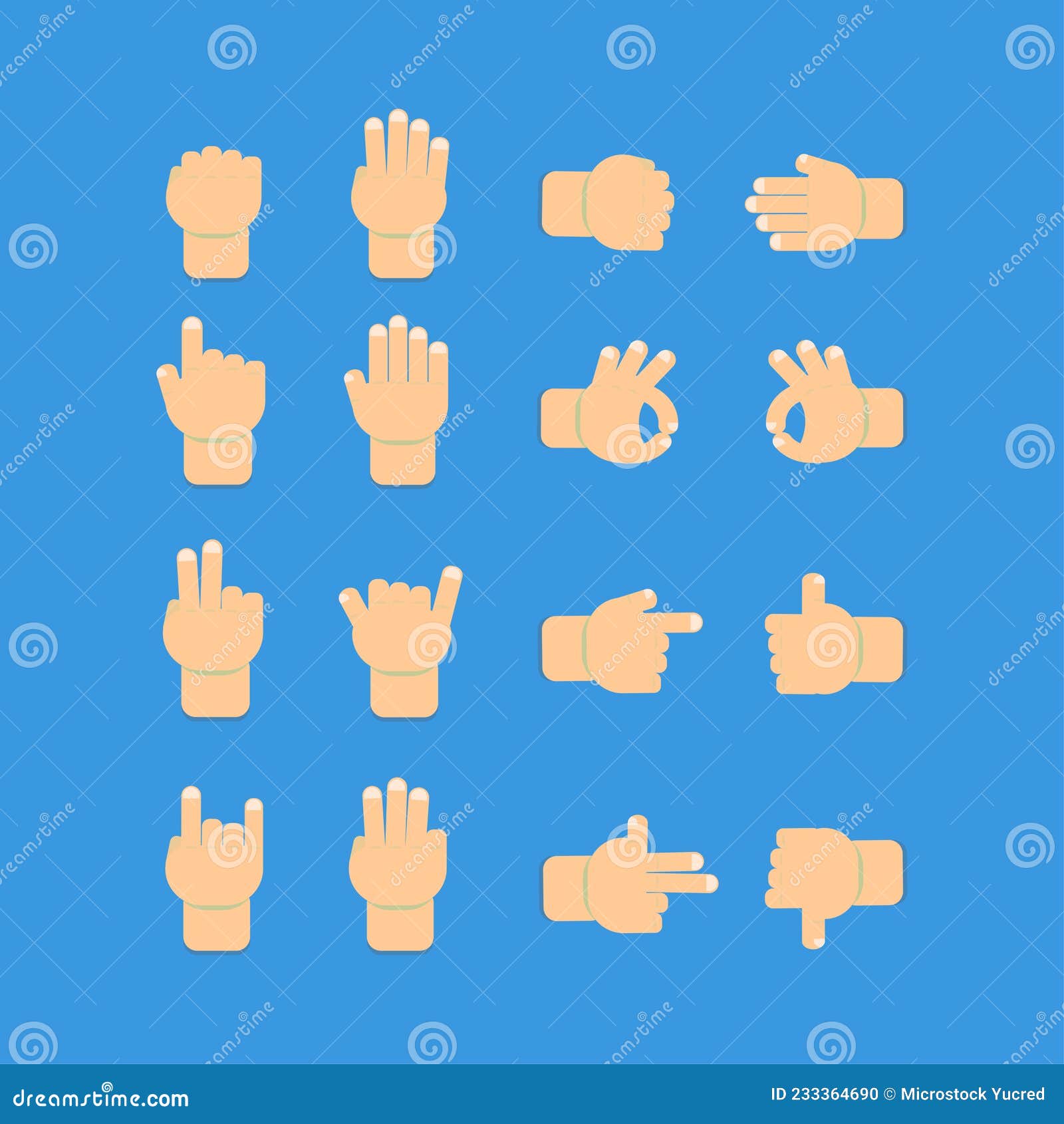 Bundle of Various Hand Gestures and Gestures, Perfect for Illustration ...