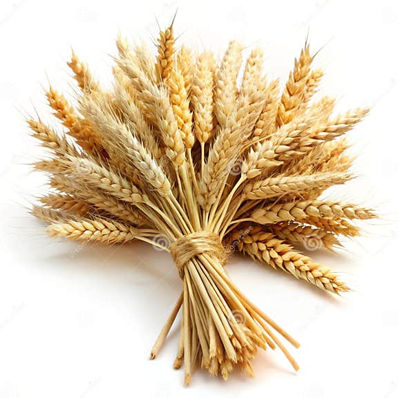 Bundle of Wheat Stalks Isolated Stock Illustration - Illustration of ...