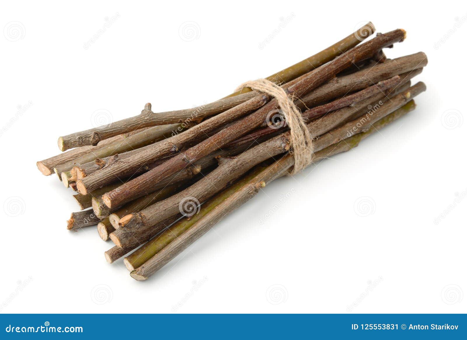 Bundle of wooden twigs stock image. Image of material - 125553831