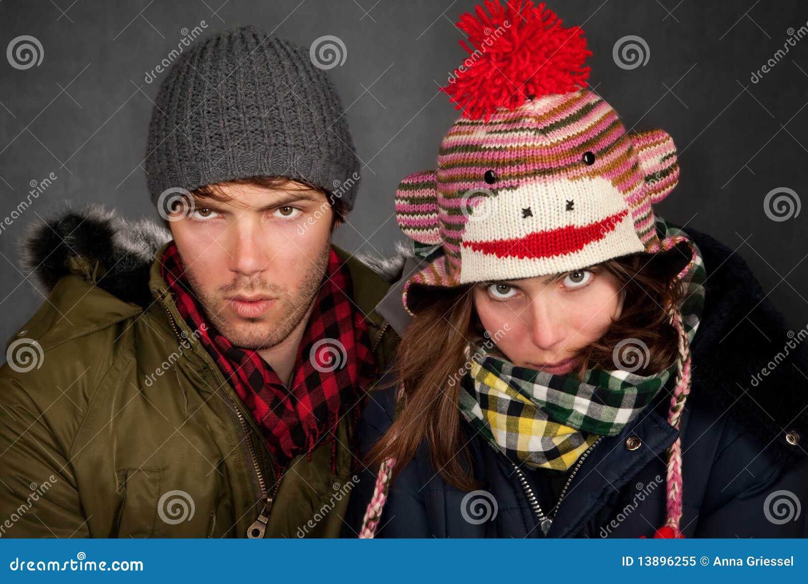 Bundled Up Couple stock image. Image of hipster, lady - 13896255