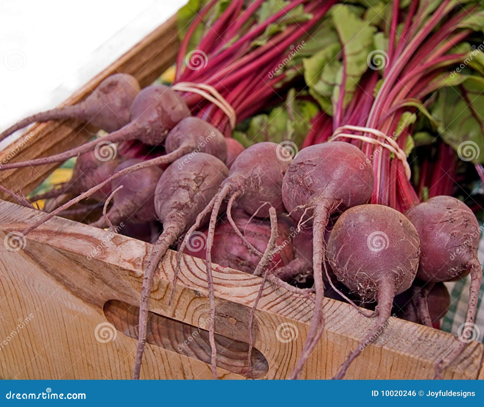 Bundles of Beets in Box stock photo. Image of wooden - 10020246