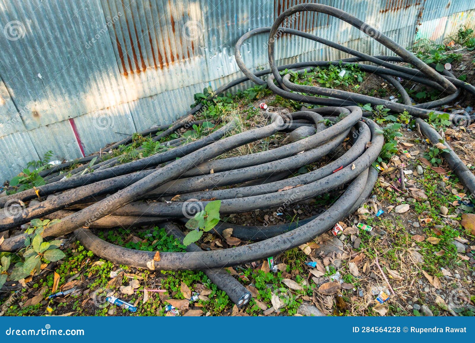 Bundles Big Fat Underground Connectivity Cable. India Stock Photo ...