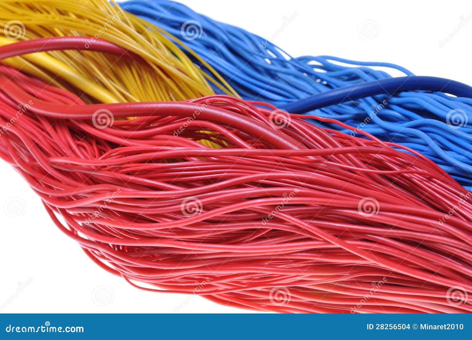 Bundles of Colorful Network Cables Stock Photo - Image of colorful ...