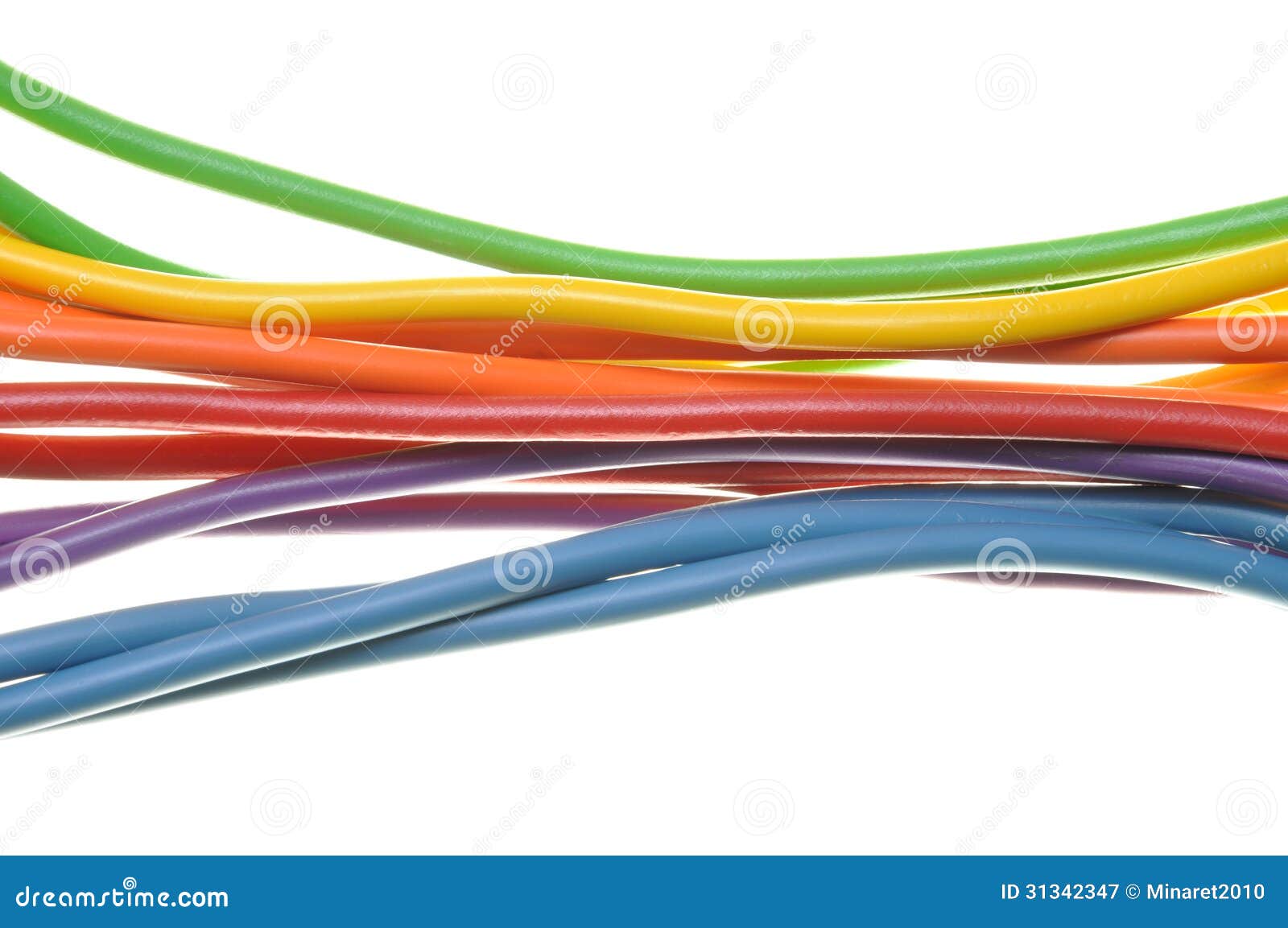 Bundles of Electric Computer Cables Stock Image - Image of computer ...