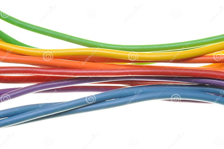 Bundles of Electric Computer Cables Stock Image - Image of computer ...