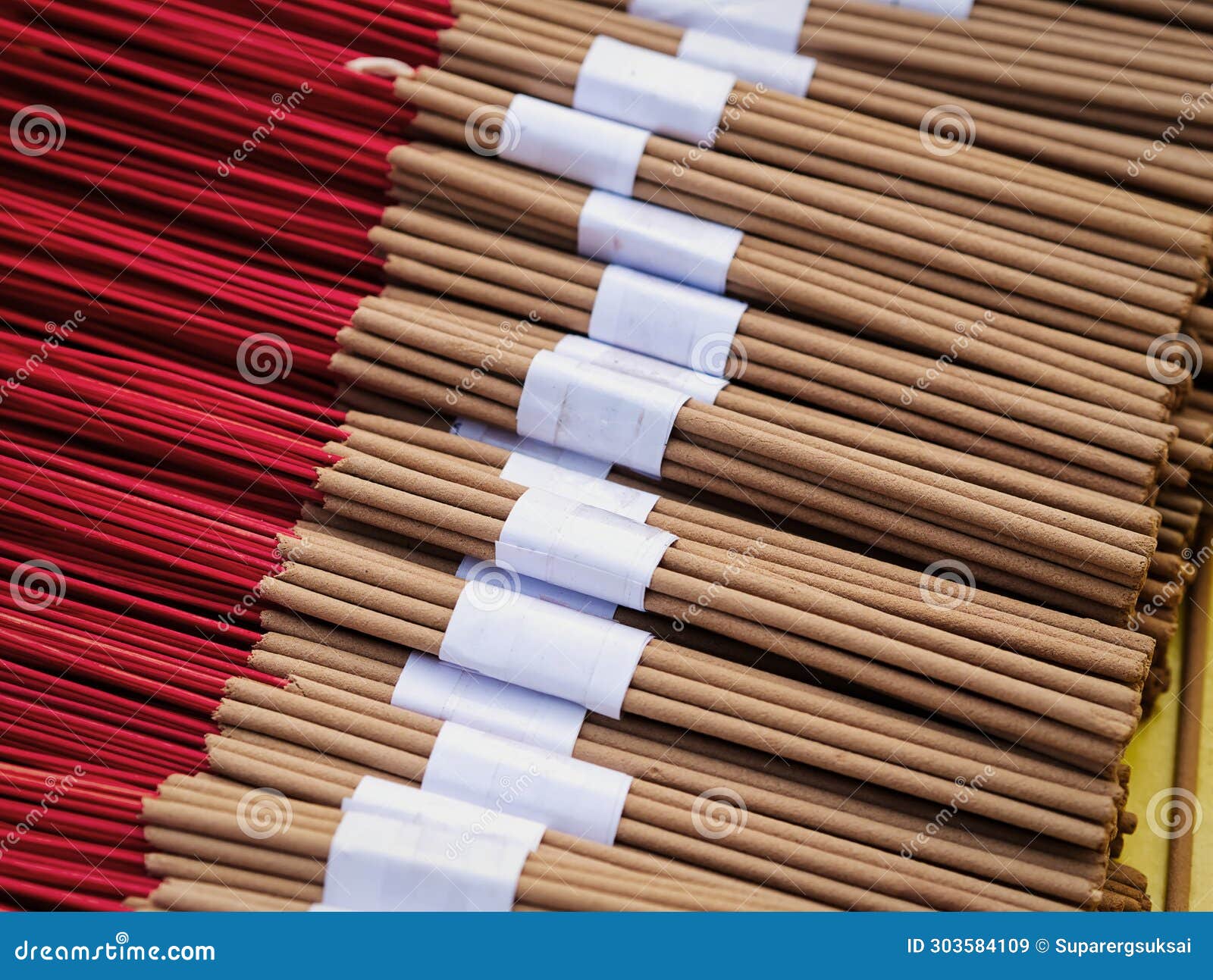 Bundles of Joss Sticks for Praying at Buddhist Temple Stock Image ...