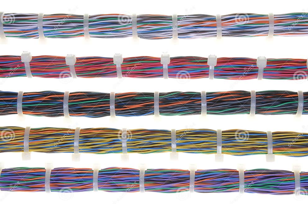 Bundles of network cables stock photo. Image of connection - 25982308