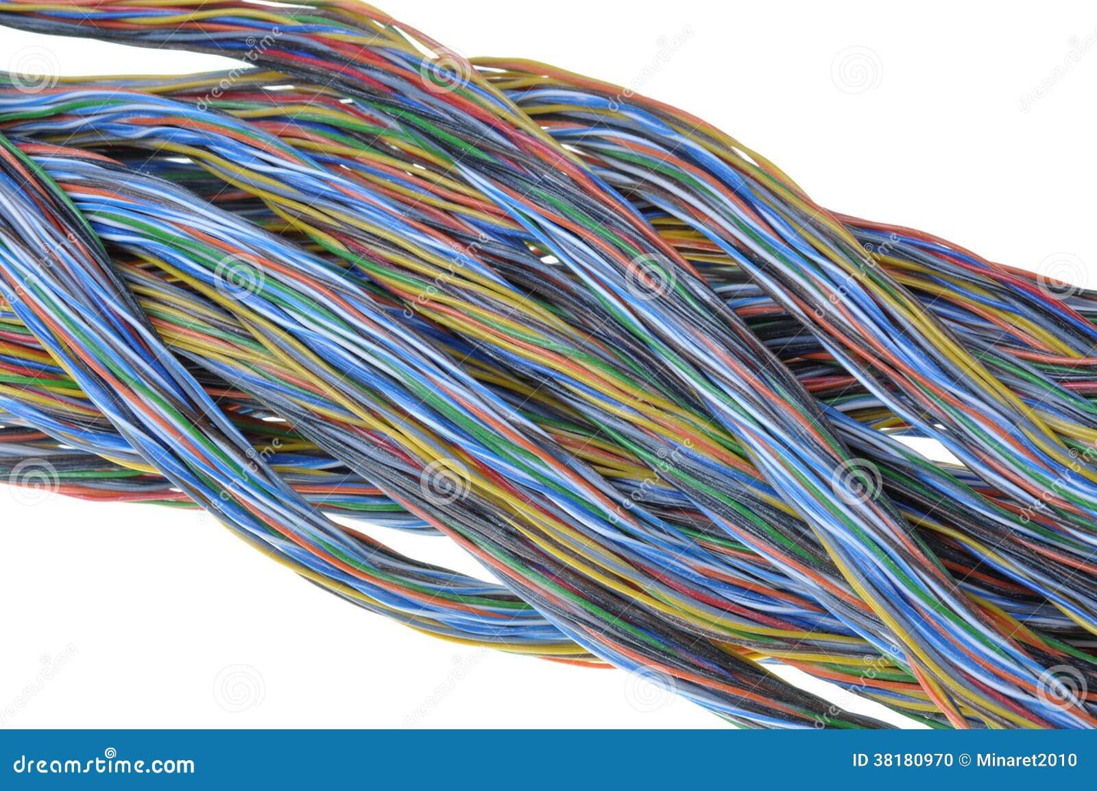 Bundles of network cables stock photo. Image of bunch - 38180970