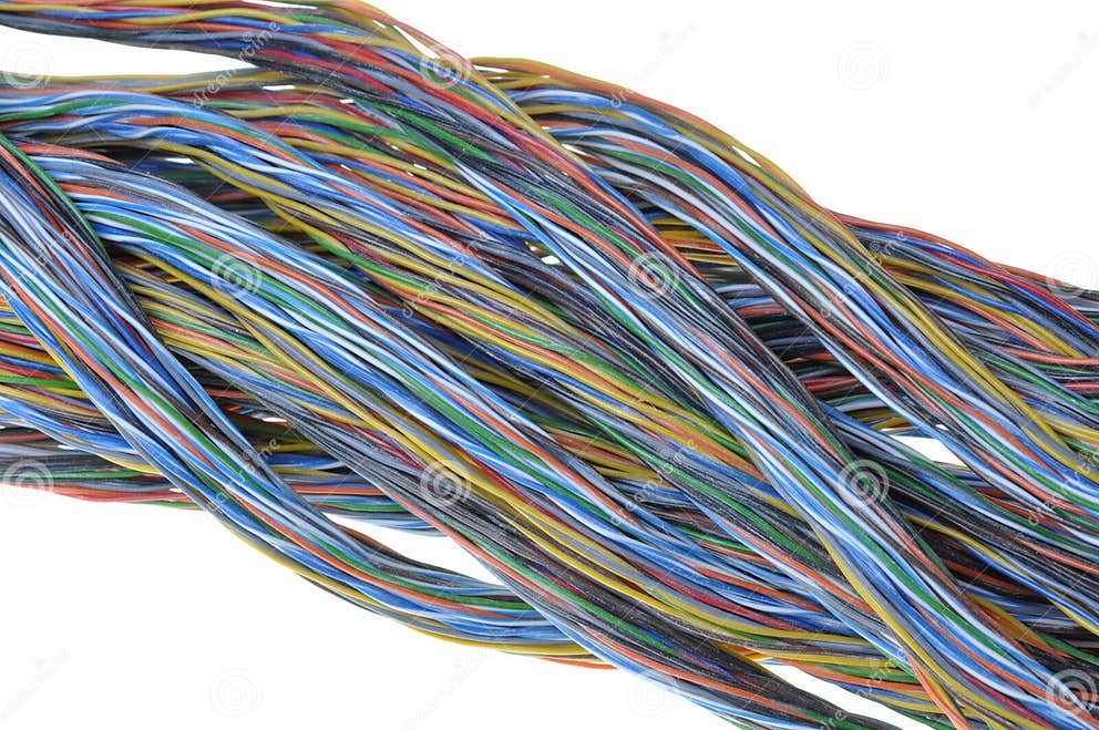 Bundles of network cables stock photo. Image of bunch - 38180970