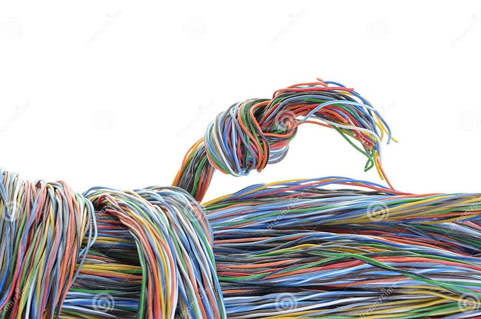Bundles of network cables stock image. Image of background - 38181009