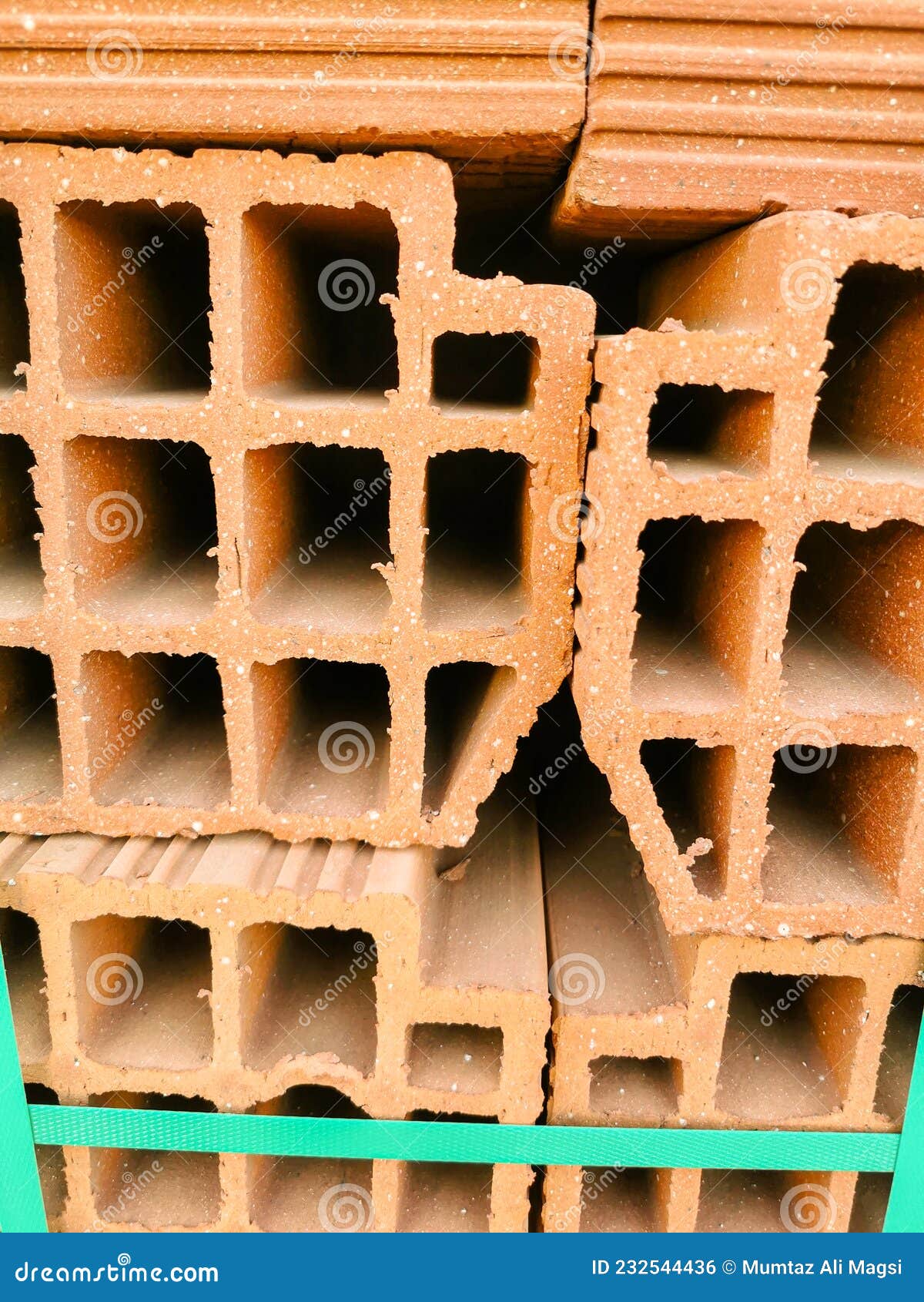 Bundles of Red Bricks Kept Inside a Factory and Ready To Transport ...