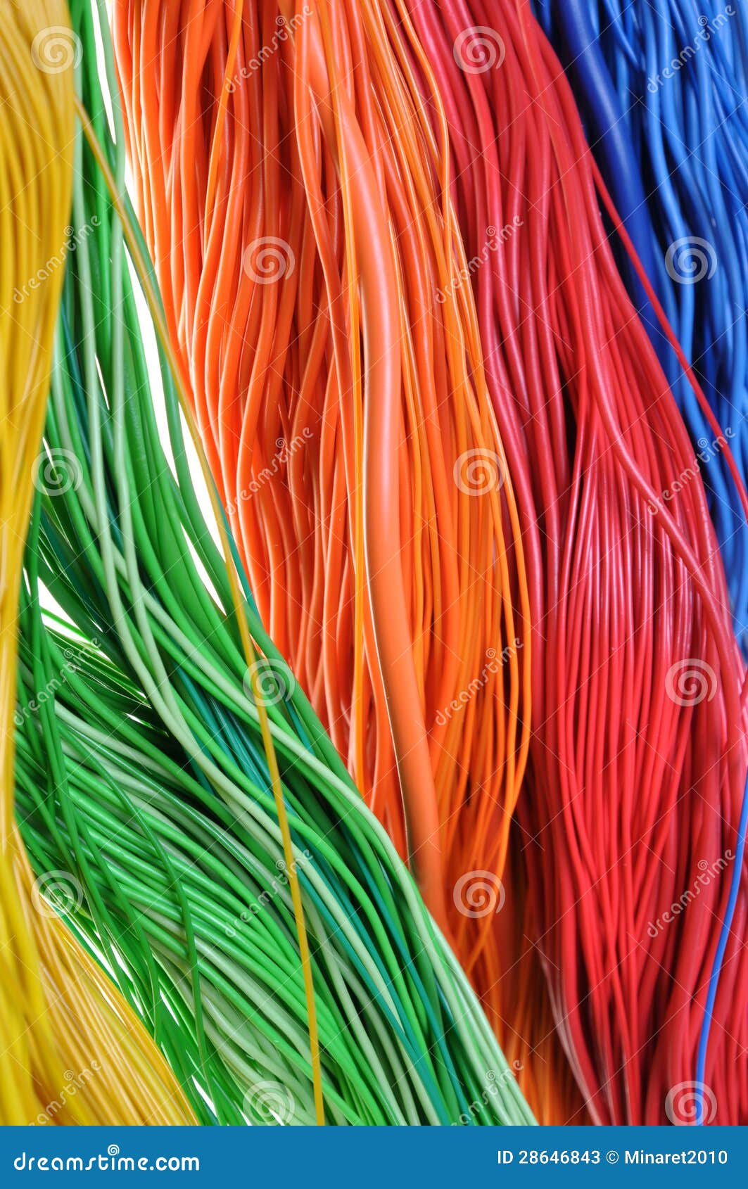Bundles of Wires in Global Network System Stock Image - Image of ...