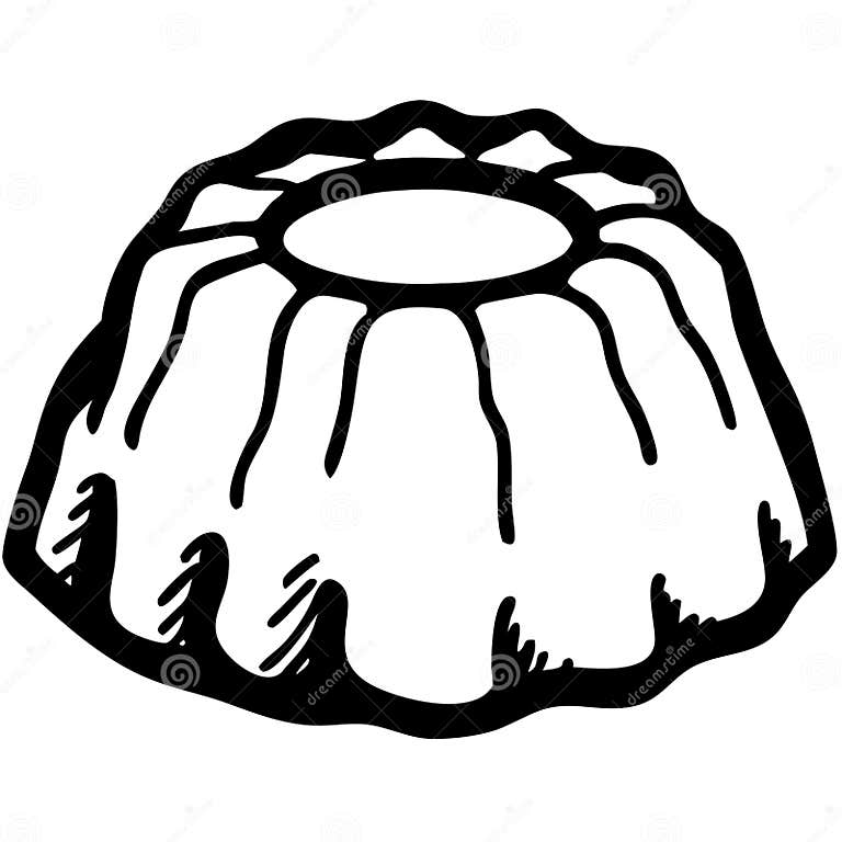 Bundt Cake Pan Vector Illustration for Baking and Culinary Design Stock ...