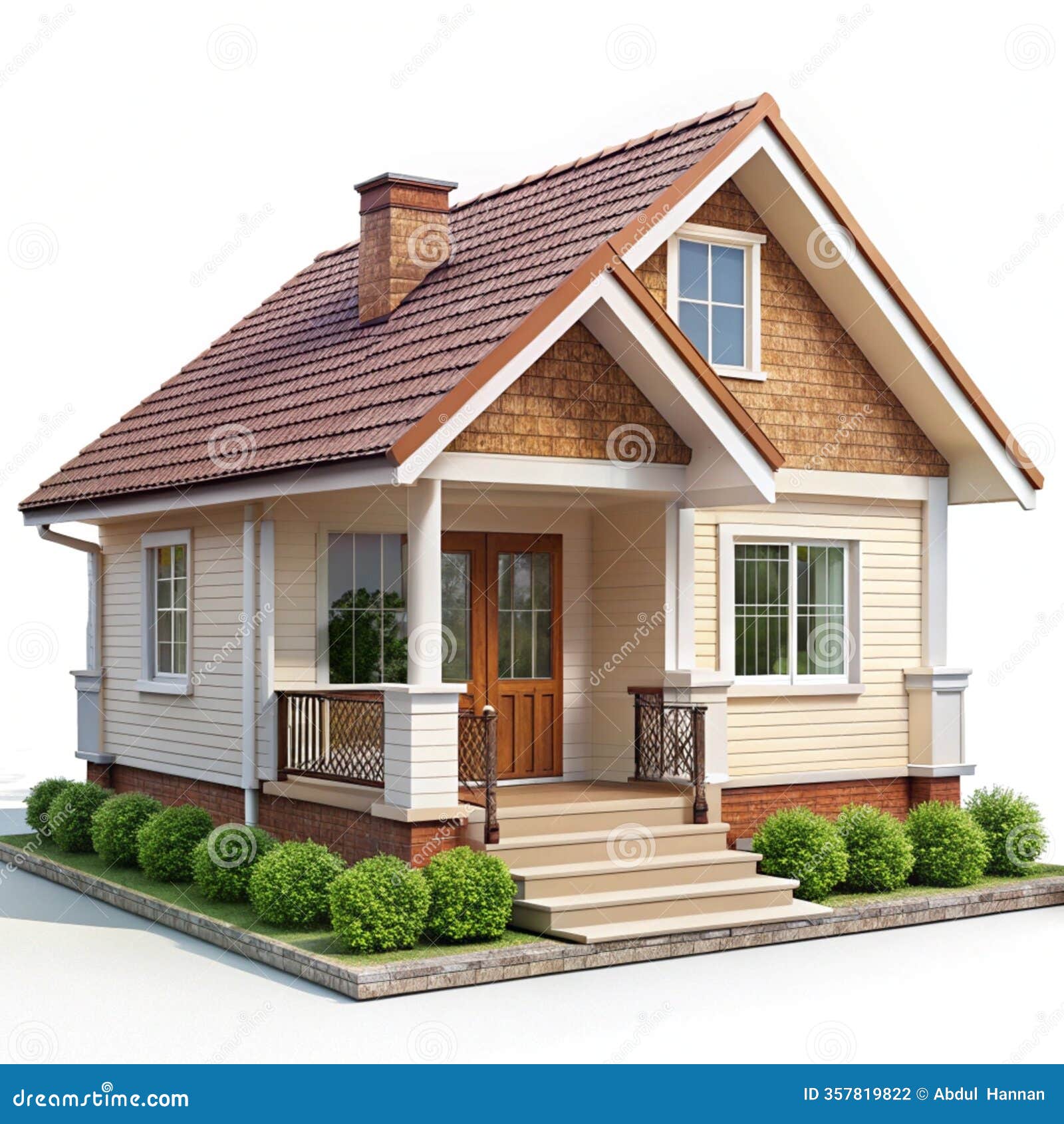 Bungalow House Isolated On Transparent Background Stock Image ...
