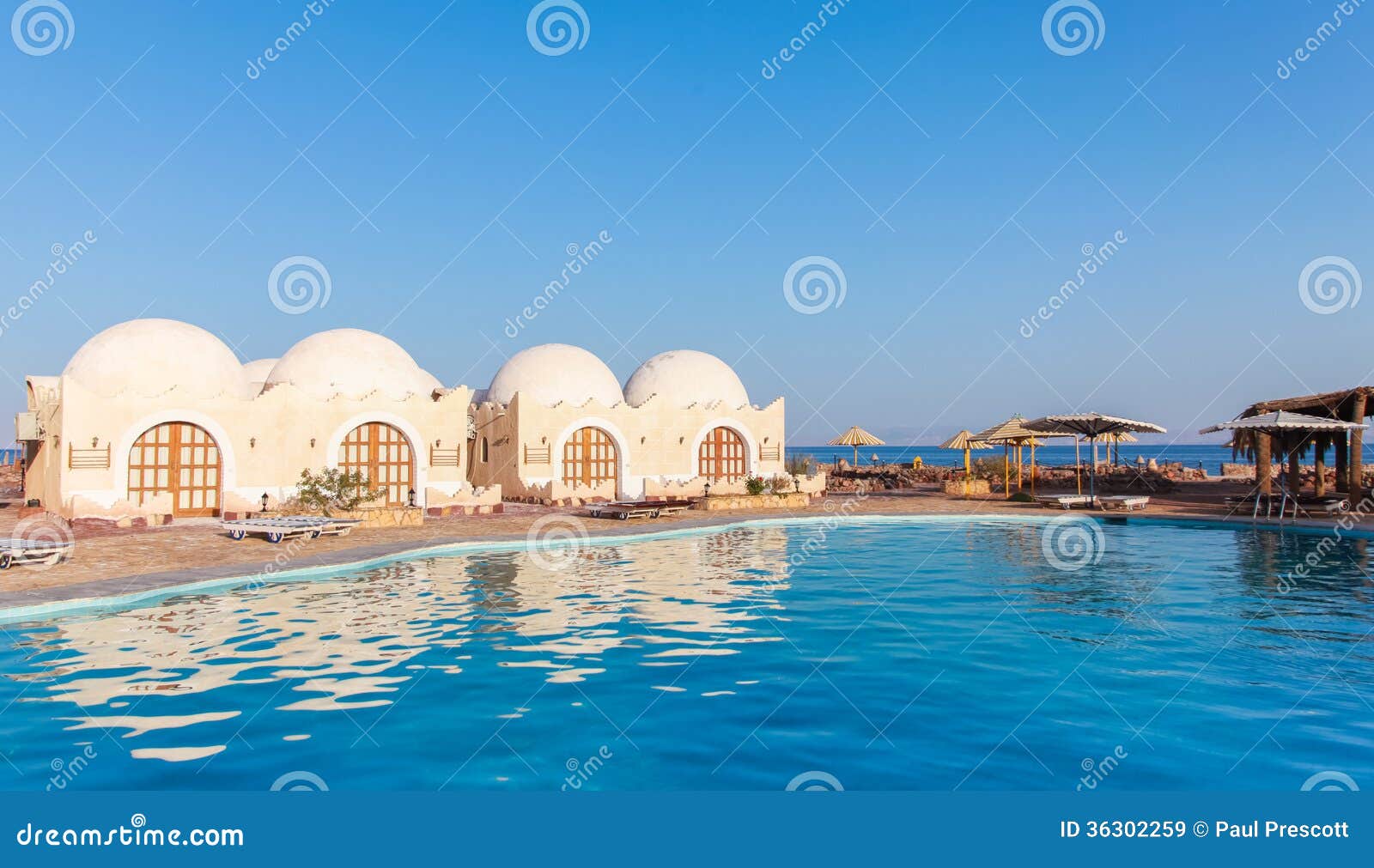 Bungalows, Egypt, Hurghada. Stock Photo | CartoonDealer.com #112654014
