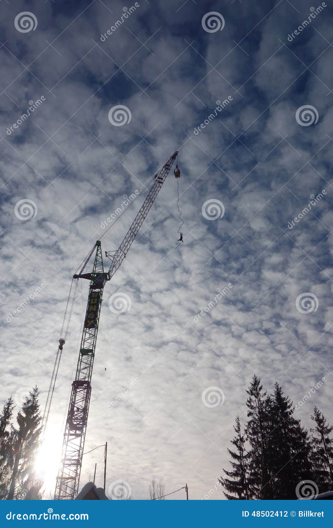 Bungee Jumping stock photo. Image of person, balloon - 48502412