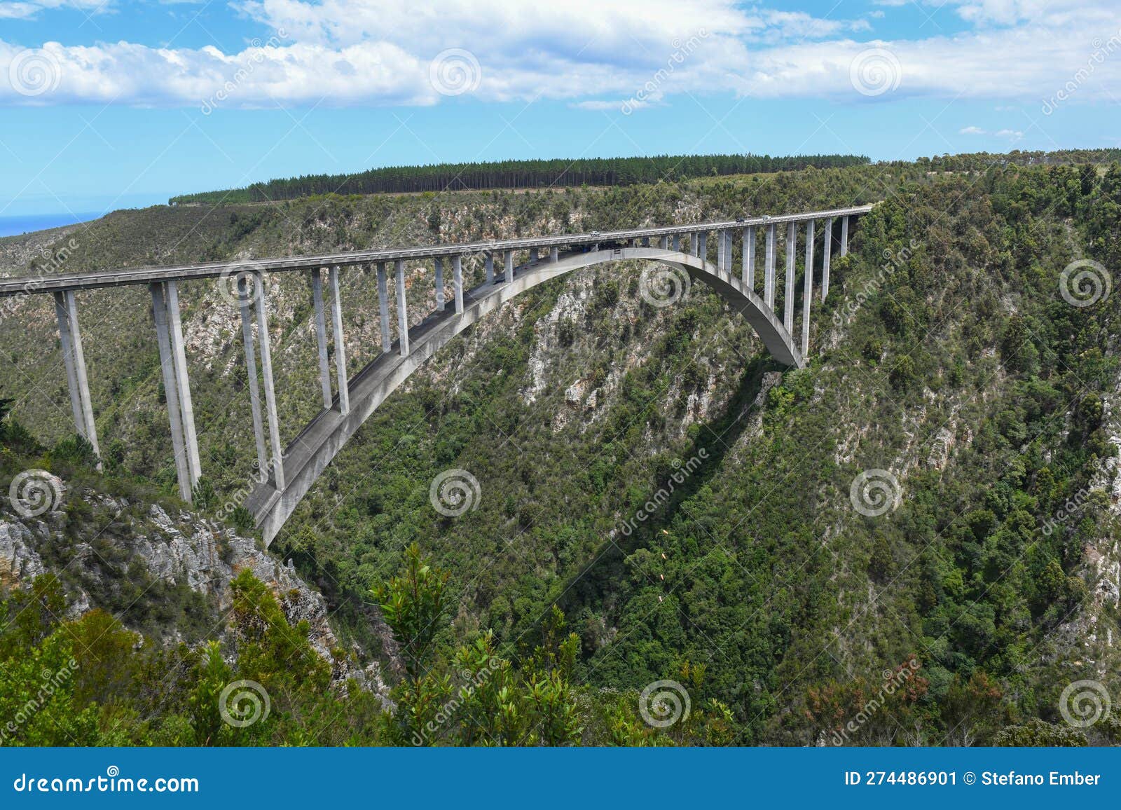Bungee Jumping at Bloukrans Bridge in South Africa Stock Image - Image ...