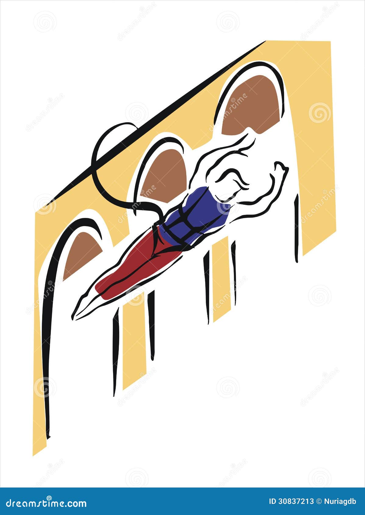 Bungee jumping 2 stock vector. Illustration of bungee - 30837213